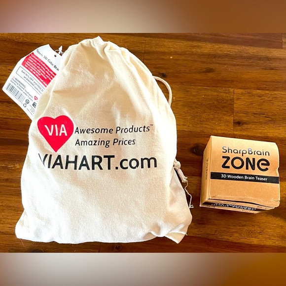 Via Hart and Sharp Brain Zone | Toys | 3d Cube Wooden Brain Teaser ...